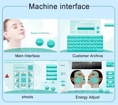Cina 9d Hifu Liposonic affrontano le linee di sollevamento 2 del portatile 12 della macchina del corpo in 1 in vendita