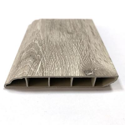 中国 Thickness 15mm Grey Laminate SPC Skirting Board 販売のため