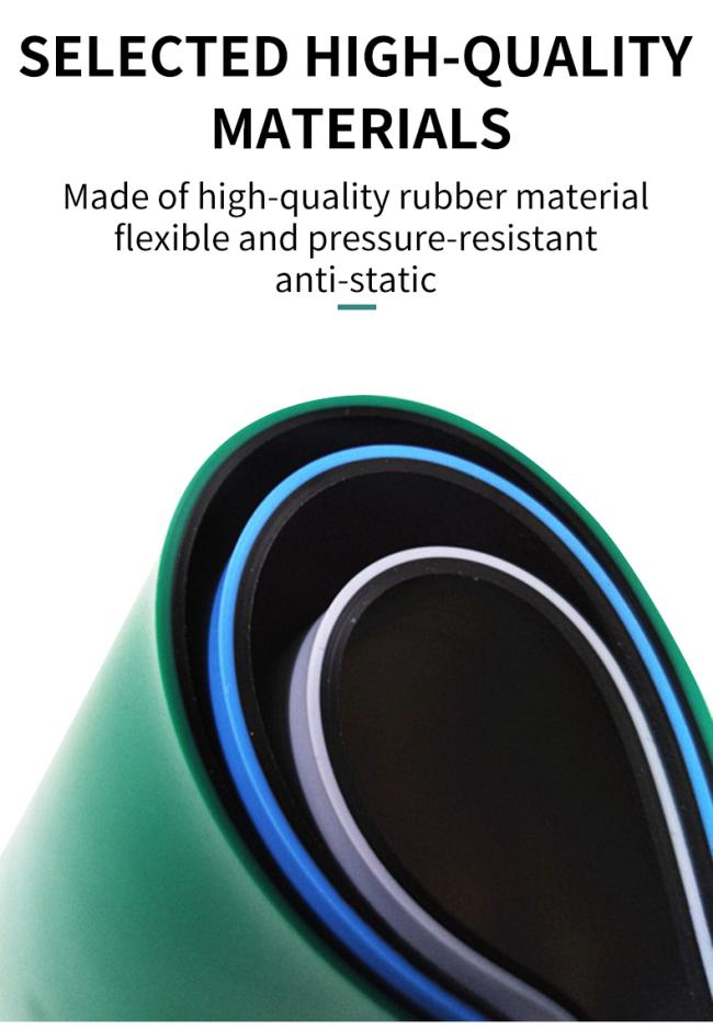 ESD mat thickness demonstration