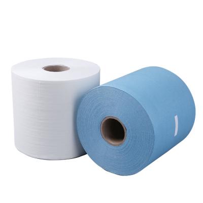 Cina Le strofinate di carta industriali resistenti della stanza pulita rotolano la cellulosa non tessuta della pasta di legno in vendita