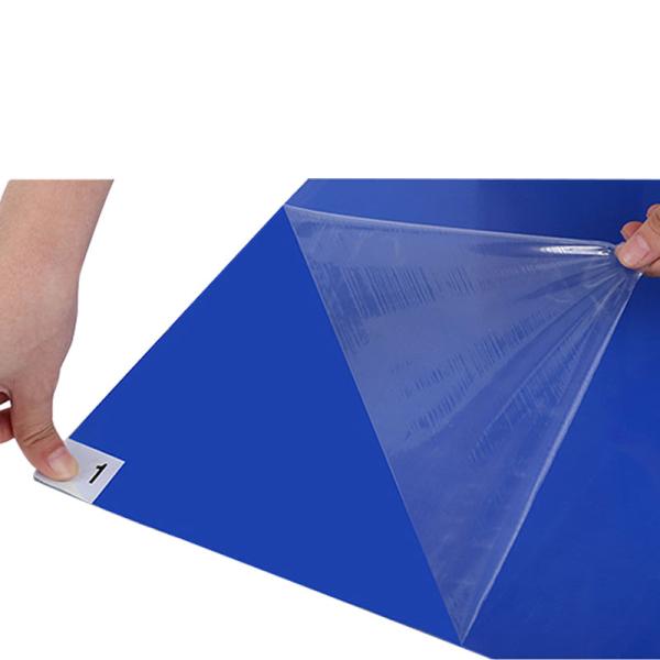 H-1201 Reusable PE Film Floor Mat Numbered Labels Tear Resistant Design for Cleanrooms and Home