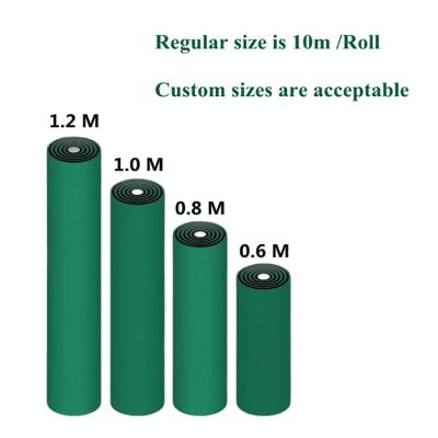 China Green ESD Table Mat 1m x 10m Anti-static Rubber Workbench Mat for sale