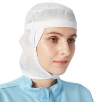China Lightweight Polyester-Cotton Food Processing Cap 60g Custom Logo for Cleanroom Workshop for sale