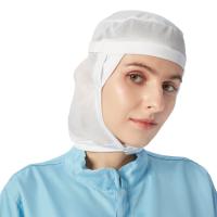 China Lightweight Polyester-Cotton Food Processing Cap 60g Custom Logo for Cleanroom Workshop for sale