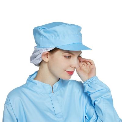 China Lightweight Polyester-Cotton Food Processing Hat One Size Fits All for Food Factory and Workshop for sale