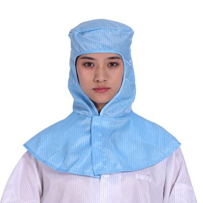 China Anti-static Shawl Hood with Dustproof and Breathable Design for Food Processing and Cleanroom Use for sale