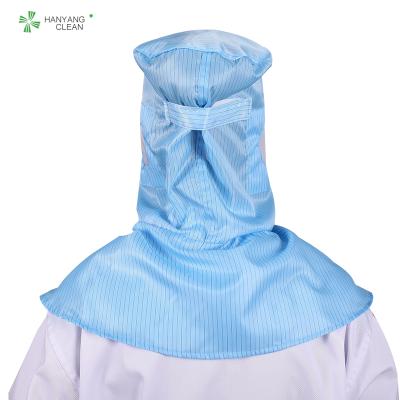 China Anti-static Shawl Hood with Dustproof and Breathable Design for Food Processing and Cleanroom Use for sale