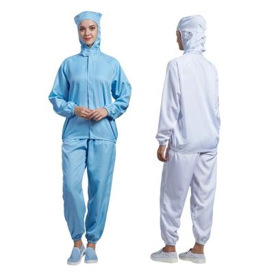 China H-1107 Hanyang Clean Fast Food Factory Uniform 100% Polyester Unisex Stand Collar Elastic Hem Sleeves for sale