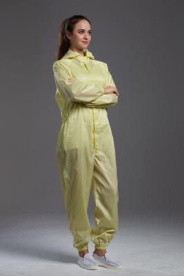 China Unisex ESD Anti Static Jumpsuit Dust Free Lightweight For Semiconductor Industry for sale