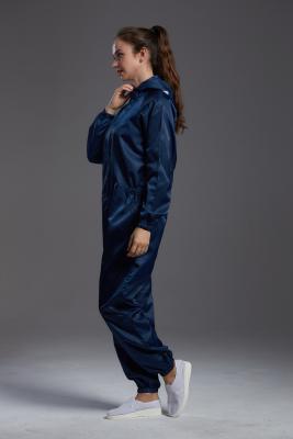 China Safety Anti Static Coverall With Straight Open Button Lapel Gown Style for sale