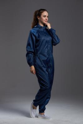 China Safety Anti Static Coverall With Straight Open Button Lapel Gown Style for sale