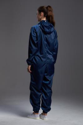 China Safety Anti Static Coverall With Straight Open Button Lapel Gown Style for sale