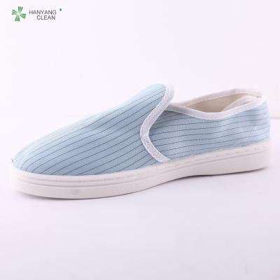 Cina Scarpe di sicurezza esecutive delle pantofole antistatiche blu del PVC del locale senza polvere in vendita