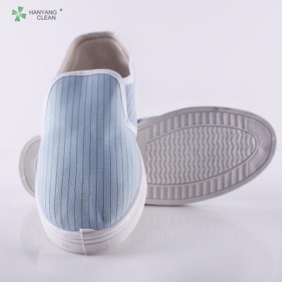 Cina Scarpe di sicurezza esecutive delle pantofole antistatiche blu del PVC del locale senza polvere in vendita