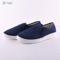 China PVC Canvas ESD Cleanroom Shoes Size 35-46 Surface Resistance 10e6-10e7 Ohm for sale