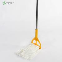 China PP Mop Head Floor Cleaning Industrial Microfiber Strip Cleanroom Mop 125cm for sale