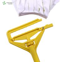 China Anti Static Clean Room Mop 130cm Handle Microfiber Dust Control Floor Mop for sale