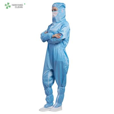 Cina S - Colore blu degli anti indumenti statici di dimensione 5XL con i cappucci e la maschera di protezione in vendita