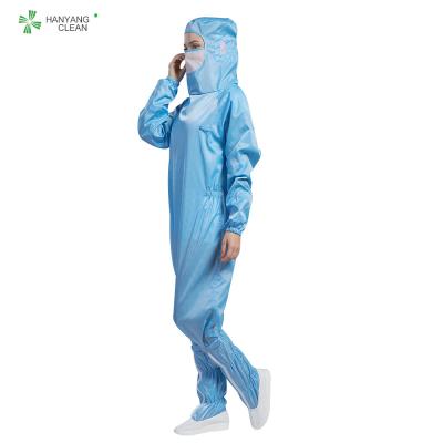 Cina S - Colore blu degli anti indumenti statici di dimensione 5XL con i cappucci e la maschera di protezione in vendita