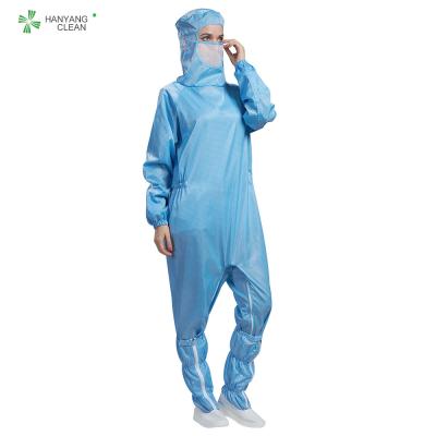 Cina S - Colore blu degli anti indumenti statici di dimensione 5XL con i cappucci e la maschera di protezione in vendita