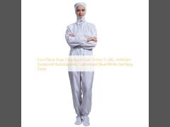 Anti Static ESD Cleanroom Overall Connect With Hood Dust Free Coverall