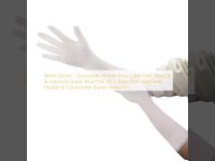 Cleanroom Gloves Durable Flexible TPU 100% Nitrile ESD Gloves