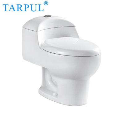 China Double-flow Design Hotel Toilet One-piece Bathroom Modern Hot Selling Sanitary Ceramic Toilet for sale