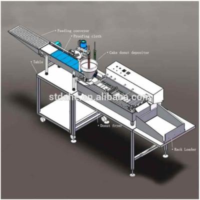 China Newest automatic donut extruder with fryer and glazer-Yufeng for sale