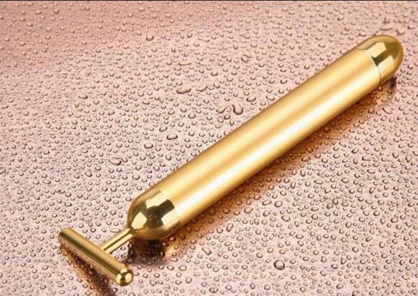 Quality 24K Gold Bar Electric Facial Massager For Wrinkle Removal Skin Lifting for sale