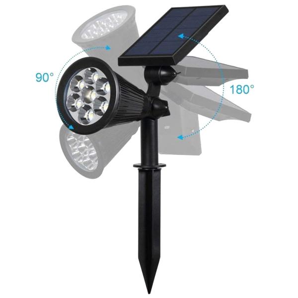 Quality IP65 Waterproof Solar garden lamp Outdoor RGB Solar Spot Light with 4LEDs 7LEDs for sale