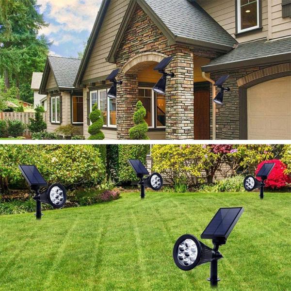 Quality IP65 Waterproof Solar garden lamp Outdoor RGB Solar Spot Light with 4LEDs 7LEDs for sale