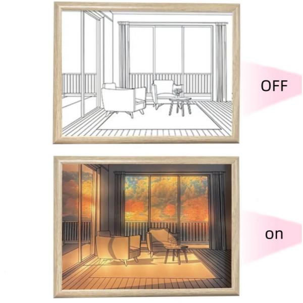 Quality New Led Desk Art Painting Lamp Home Decoration Dimmable Illuminated 3 Lighting for sale