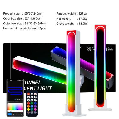 Quality RGB Music Sync Color Changing Voice Sound Controlled Stand Lights with APP for sale