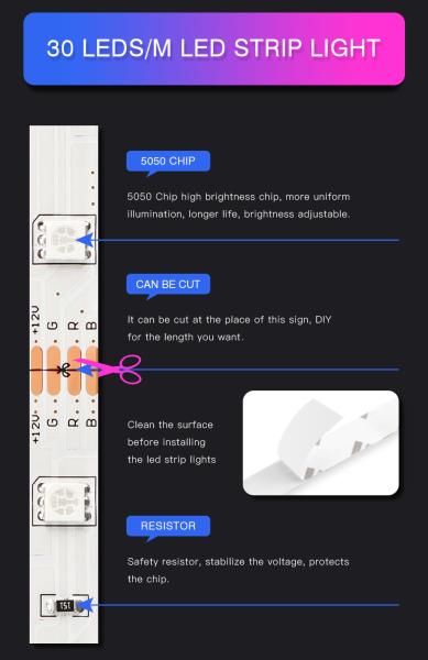 Quality 12V 10m 24 Keys IR Remote Control 600LEDs 5050 Flexible RGB LED Strip Light Kit for sale