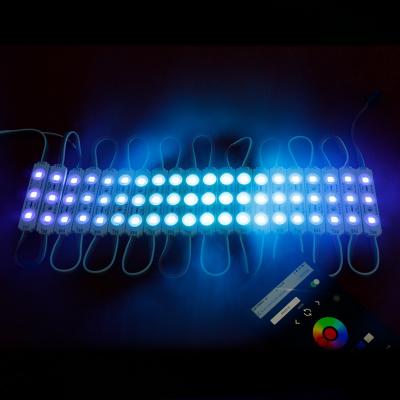 Quality NEW 12V 3 Light Sign Lens Led Injection Module SMD 5050 RGB LED Module for sale