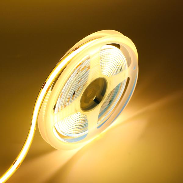 Quality 24V 308LEDs/M strip lamp 10MM Warm White 6000K Flexible COB LED Strip Light for sale