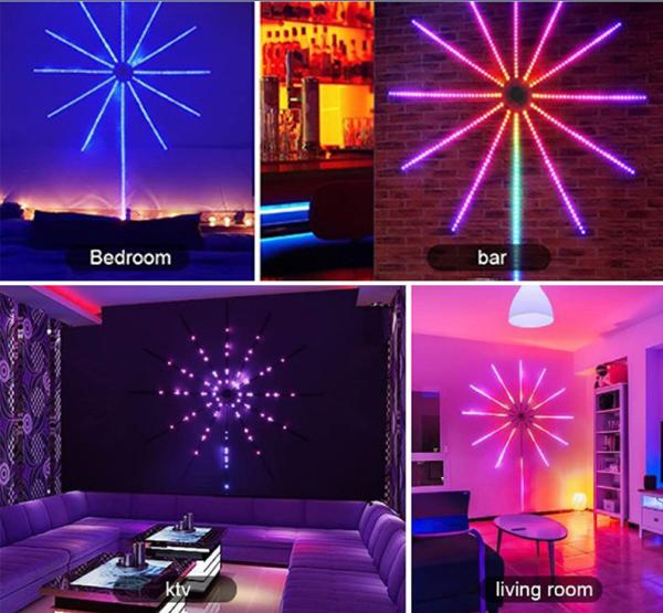 Quality DIY APP music remote firework dream color DC5V 60 leds meter remote Music for sale
