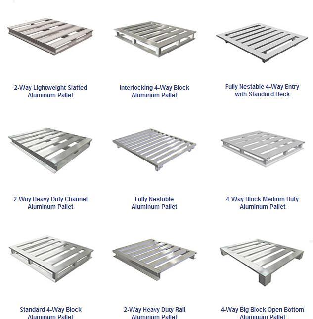 2 - Way Heavy Duty Pallets , Aluminum Pallets For Warehouse