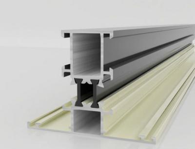 China Anodized Aluminum Window Extrusion Profiles , Deep - Processing Aluminum Window Frame for sale