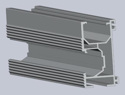 Perçage solaire de rail de toit anodisé par argent avec l'alliage d'aluminium 6005