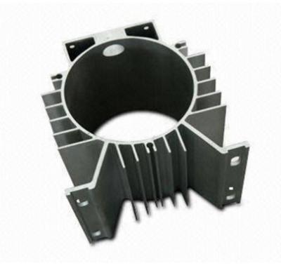 China 終了する機械化を用いる銀色の陽極酸化された6063産業アルミニウム プロフィール シリンダー貝 for sale