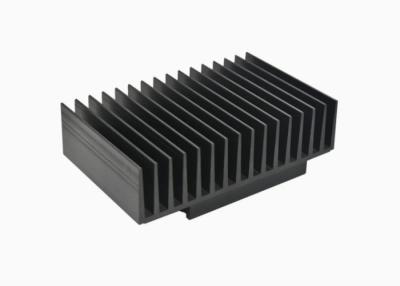 China Anodizado em preto brilhante e extrudido, extrusão de dissipadores de calor de alumínio industrial 6063-T5 for sale