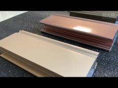 6061 Aluminum Extrusion Profile Powder Painted / Anodized For Elevator