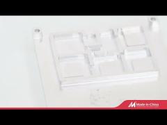 Bright Anodizing Industrial Aluminium Extrusion Profiles Customized CNC Machining