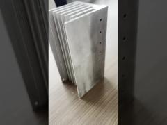 Black Anodized 6060 Aluminum Heatsink Extrusion Profiles T66