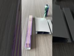 Aluminum Window Extrusion Profiles , Sliding Glass Door Channel Door Bottom Twin Track