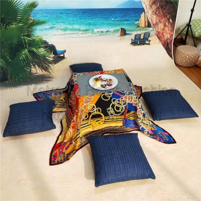 China 85% PP Raffia+15% PET,18*18 inch or customized,Navy and white,green,Custom Decorative Faux Leather Pillow Covers for sale