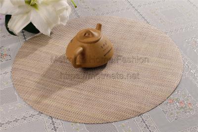China faux naturel fiber,EVA,11.8*17.71 inch,Gold,blue,black,yellow and grey,Handmade Wooden table Placemats for sale