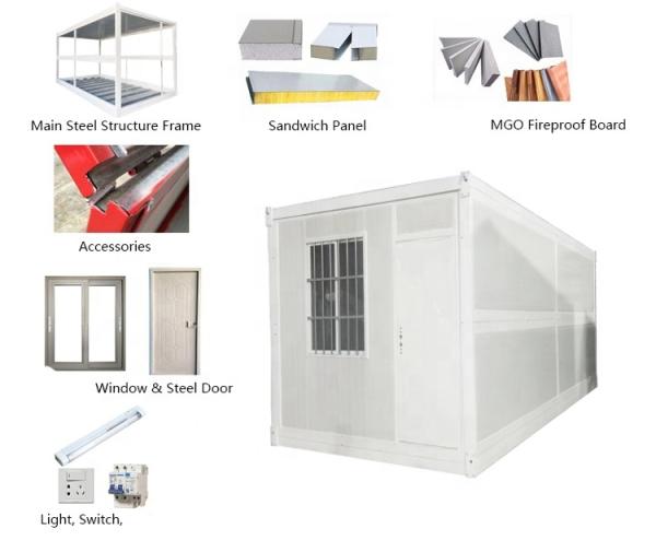 Quality China Foldable Prefabricated Container House Container Office for sale