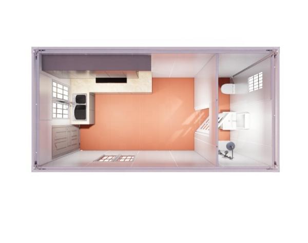 Quality Low Cost 20ft Portable Shed in Prefab for sale